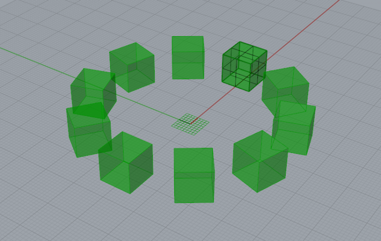 Grasshopper: [Rotate]コンポーネントを用いた環状配列の方法 | AppliCraft