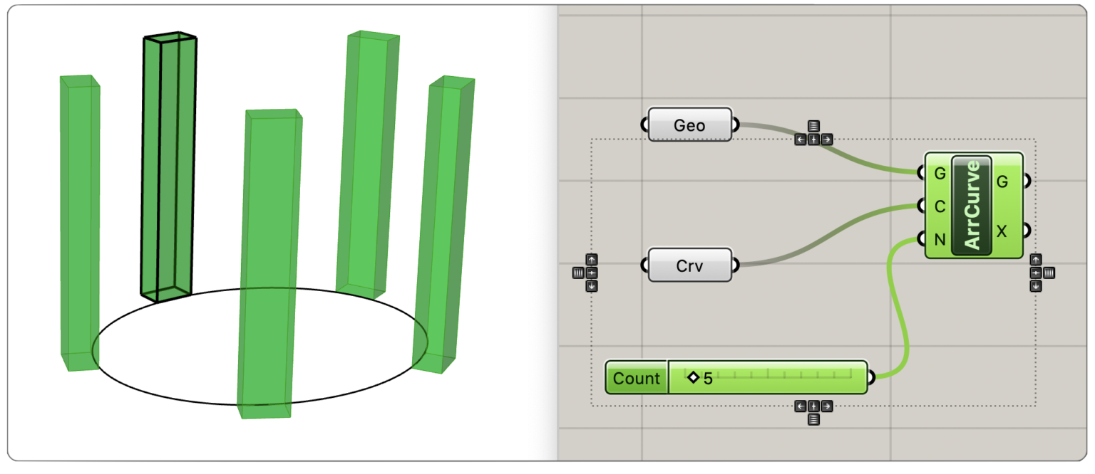 【集中講座】Grasshopperコンポーネント基礎: Curve Array | AppliCraft
