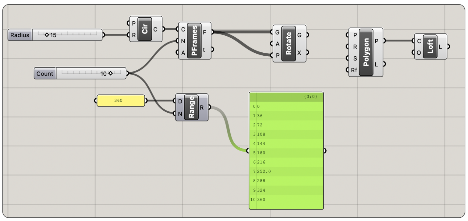 【集中講座】Grasshopperコンポーネント基礎: Perp Frames | AppliCraft