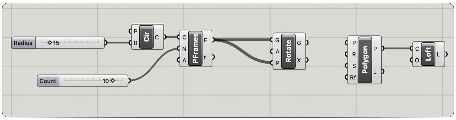 【集中講座】Grasshopperコンポーネント基礎: Perp Frames | AppliCraft