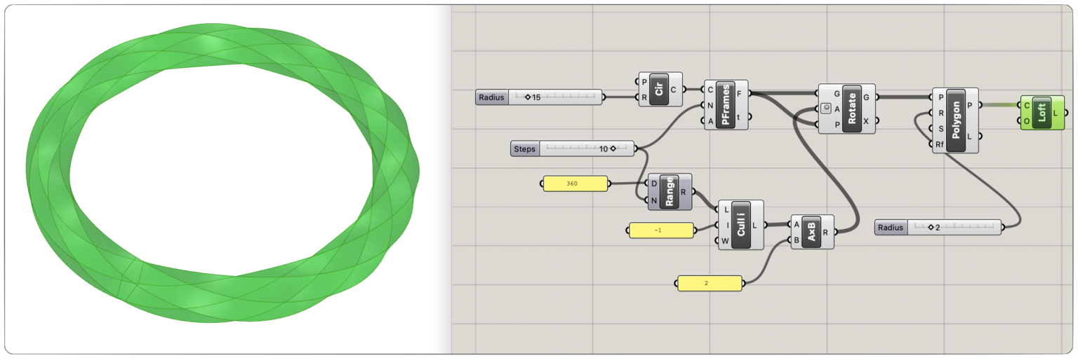 【集中講座】Grasshopperコンポーネント基礎: Perp Frames | AppliCraft